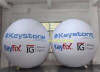 China White PVC Ads Balloon With Brand Logo Printing 2.5 Meters (8.2 Feet) In Diameter for sale