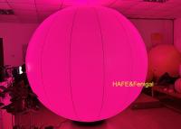 China 2.2m Round 20W RGB LED Lighting Balloon With Fan Base For Convention Centers for sale