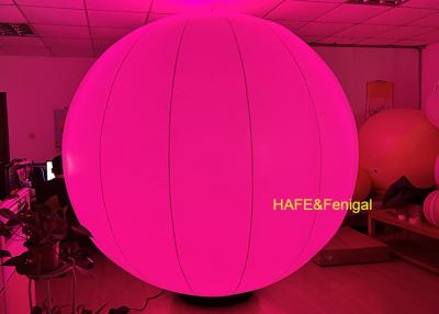 China 2.2m Round 20W RGB LED Lighting Balloon With Fan Base For Convention Centers for sale