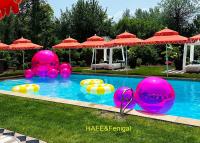 China 1m 1.2m Violet PVC Mirror Balloon for Pool Party Decoration for sale