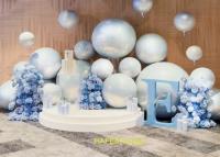 China Durable PVC White Shiny Balloons Suitable For Wedding Or Birthday Decorations for sale