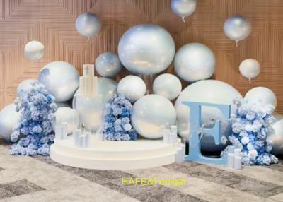China Durable PVC White Shiny Balloons Suitable For Wedding Or Birthday Decorations for sale