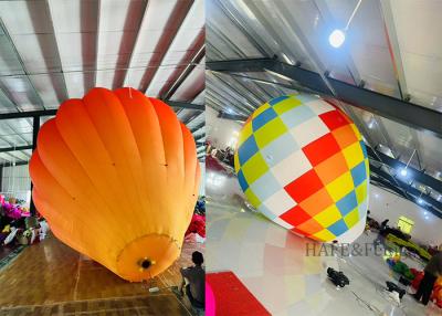 China Custom 3m 10ft Hot Air Balloon Shaped Inflatable Advertising Balloon For Advertising Marketing And Atmosphere Decoration for sale