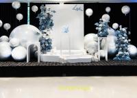 China PVC Mirror Balloons In White, Light Pink, And Light Green For Party Decorations for sale