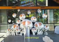 China 1 Meter PVC Silver Shiny Mirror Balloons For Party Decoration Or Art Installation for sale