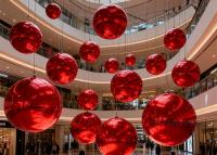 China Inflatable Rainbow Mirror Ball Large And Dazzling Inflatable Mirror Ball Decoration for sale