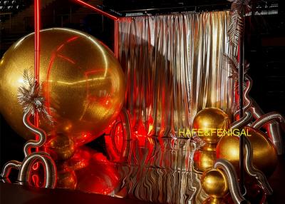 China Golden PVC Mirror Balloons For DJ Parties, Festive Christmas Celebrations for sale