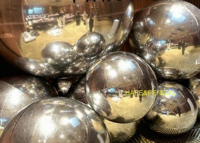 China Silver PVC Inflatable Mirrored Balloons For Event Planners And Designers for sale