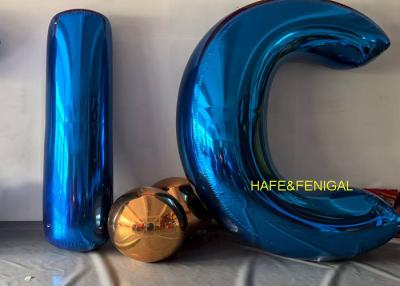 China Customizable PVC Letter-Shaped Mirror Balloons For Gatherings or Grand-Scale Productions for sale