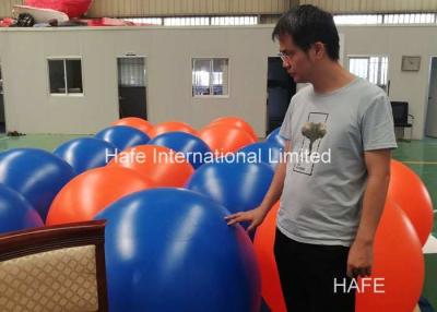 China PVC Orange Blue Hanging Balloon Decoration For Mixed Events , 80CM Dimeter for sale