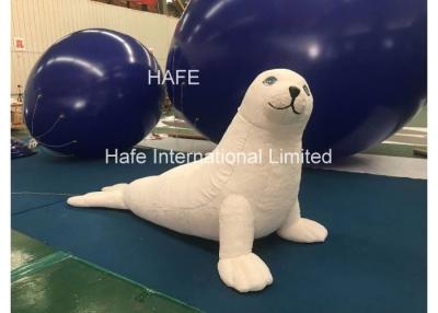 China LED Advertising Inflatable Flying Light , Helium Filled Lighting Balloons Oval Shape for sale