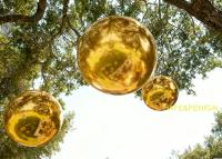 China PVC Silver And Gold Reflective Balloons Hang From Trees, Suitable For Outdoor Activities for sale