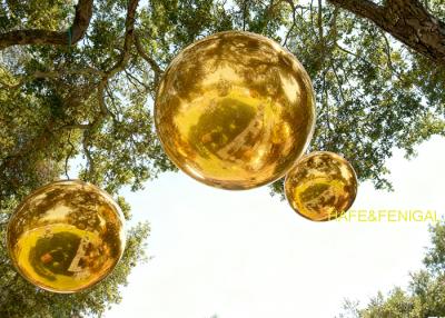 China PVC Silver And Gold Reflective Balloons Hang From Trees, Suitable For Outdoor Activities for sale