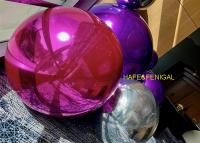 China Pink Purple Gold Durable Dual-Layer PVC Reflective Mirror Balloons For Christmas for sale