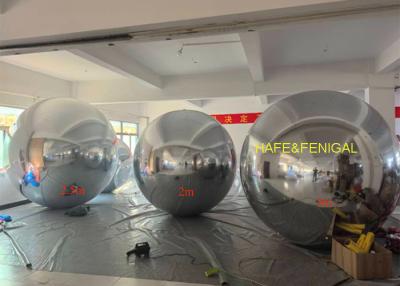 China 2m, 2.5m, 3m Silver PVC Mirror Balloons Hanging From Ceiling Use for sale