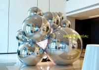 China 1m 1.5m Luxurious Pvc Inflatable Silver Mirror Balloons As A Photo Backdrop for sale