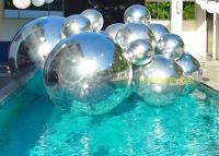 China Luxurious PVC Inflatable Silver Mirror Balloons As A Solo Installation on Water for sale