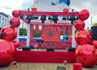 China PVC Double-Layer Red Mirror Balloons For Corporate Gatherings & Event Decor for sale