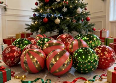 China Christmas mirror balloons made of durable PVC, create dazzling holiday decorations for sale