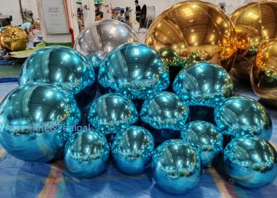 China Blue, Gold, Orange Inflatable PVC Mirror Balloons for Event Decor for sale