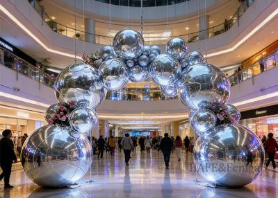 China Inflatable Mirror Ball, PVC Sparkly Event Decoration Custom Colors Available for sale