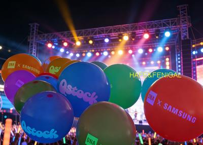 China 1m Inflatable Crowd Bounce Spheres LED Light Ball For Company Anniversary Celebration for sale