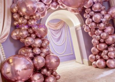 China PVC Inflatable Mirror Balloon with High-Shine Metallic Surface for Decorative Applications for sale