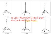 China Light And Medium Duty Aluminum, Collapsible, Safe Descent Air Cushioned Light Stands for sale