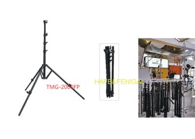 China Heavy-Duty Air Cushioned Light Stand 3200mm Adjustable 4–5 Sections Foldable for sale