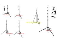 China Heavy-Duty Steel Adjustable Telescopic Light Stands Max Height 7.2m High Load 40kg for sale