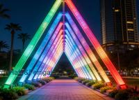 China Iris-tube Space Art Decorative Inflatable Thin Column Lamp – 5m RGBW LED with DMX Control for sale