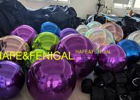 China Silver, Gold, Rose Gold, And Iridescent Multi-Color 2-Layer PVC Mirror Balloons for sale