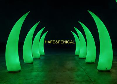 China Horn-Shaped Inflatable LED Balloon Light Dynamic Lighting For Events & Brand Displays for sale