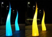 China Internal RGB LED Inflatable Flame-Shaped Balloon Light For Festivals & Outdoor Events for sale