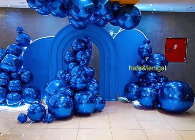 China Premium 0.8mm PVC Mirror Balloons Easy To Install With Foil Balloons For Event Styling for sale
