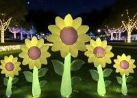 China Custom 2m Inflatable Flower Decoration With Lighting For Festive Or Event Art Displays for sale
