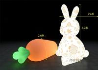 China Outdoor Decorative Inflatable Advertising Balloon Rabbit Light 220V for sale