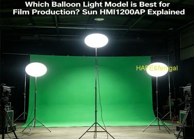 China 1200W HMI Balloon Light with 5600K Daylight and Flicker-Free Performance for Film Production for sale