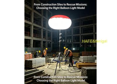 China 400W LED Balloon Light with Portable Tripod for Disaster Emergency Lighting for sale