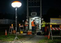 China Silent Operation Battery-Powered LED Balloon Light with 24V/48V DC Input for Mobile Field Service for sale