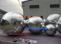 China Popular Shining Inflation Silver Hanging Mirrored Balloon Lights Decoration For Dior Show for sale