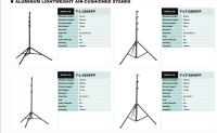 China Reverse Folding Light Stand with Air-Cushioned System and High-Strength Aluminum Alloy for Professional Use for sale