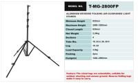 China TMG Series Aluminum Reverse-Folding Air-Cushioned Light Stand with Adjustable Legs for Studio and Outdoor Photography for sale