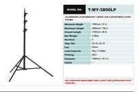 China Lightweight Aluminum Air-Cushioned Light Stand with 3960 mm Height for Studio and Video Production for sale