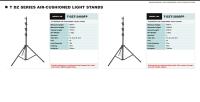 China Air-Cushioned Lightweight Aluminum Light Stand with 4-Section Telescopic Design for Studio and Video Production for sale
