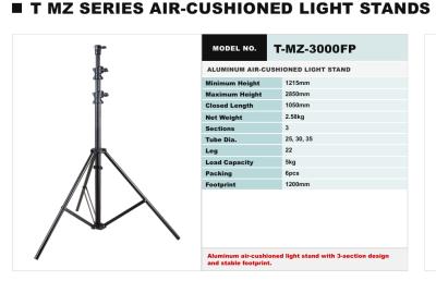 China HAFE Aluminum Air-Cushioned Light Stand with Professional Height Range and Lightweight Construction for sale