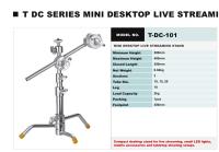 China TDC Series Mini Desktop Stand with Adjustable Height Lightweight Compact Design for Live Streaming for sale