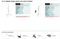 China TK-1 Series Heavy-Duty Steel C-Stand with 10 kg Load Capacity and 360° Rotating Locking Disc for Professional Grip Support for sale