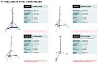 China HAFE TMYA TMFA Series Heavy-Duty Steel Film Light Stand with 40 kg Load Capacity and Adjustable Height up to 5840 mm for sale