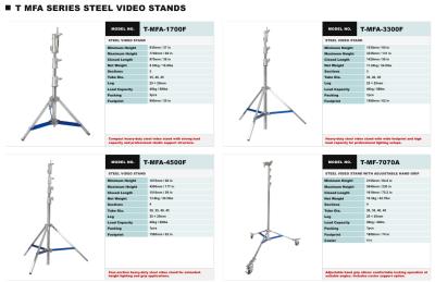 China HAFE TMYA TMFA Series Heavy-Duty Steel Film Light Stand with 40 kg Load Capacity and Adjustable Height up to 5840 mm for sale